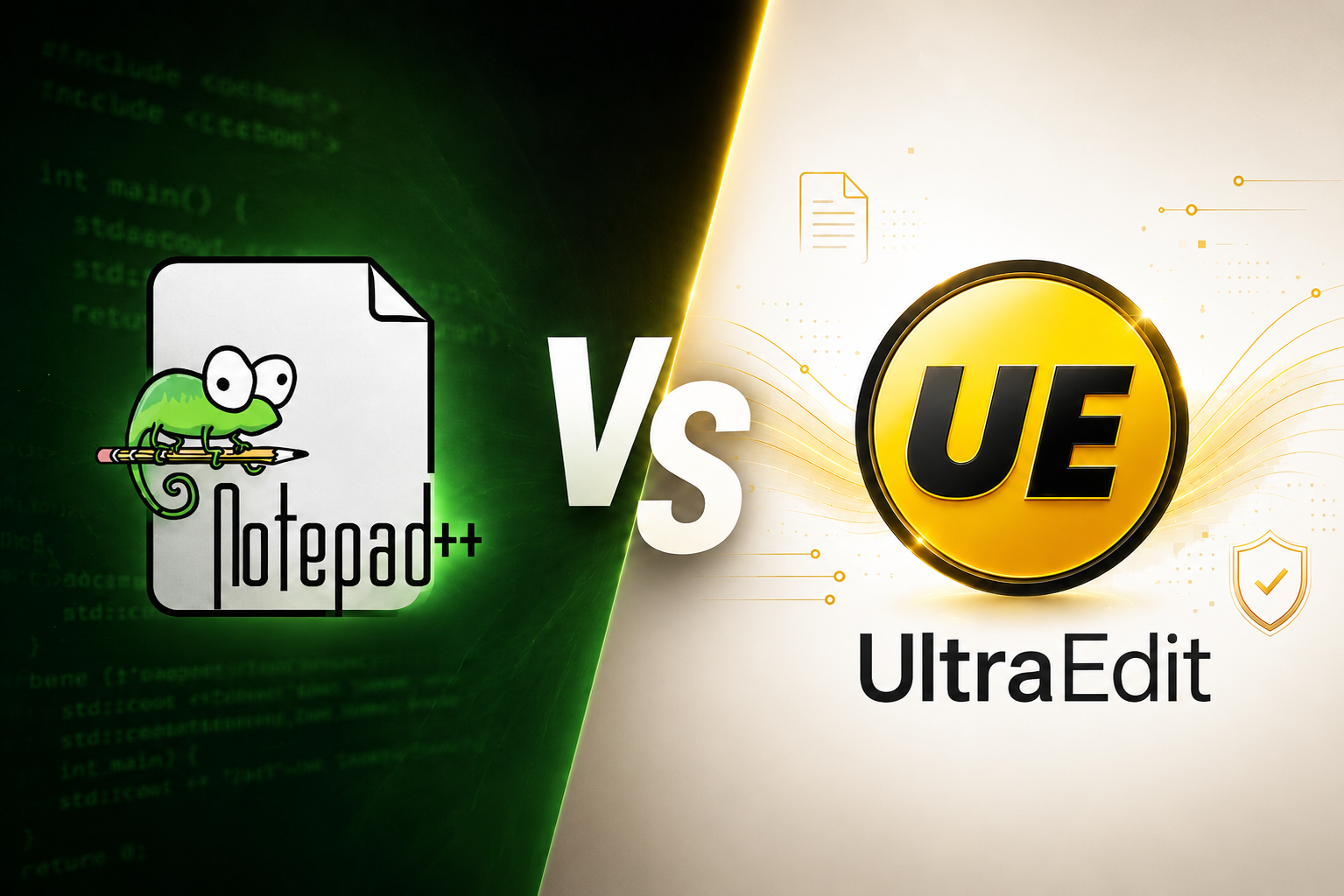 Notepad++ vs UltraEdit: key differences